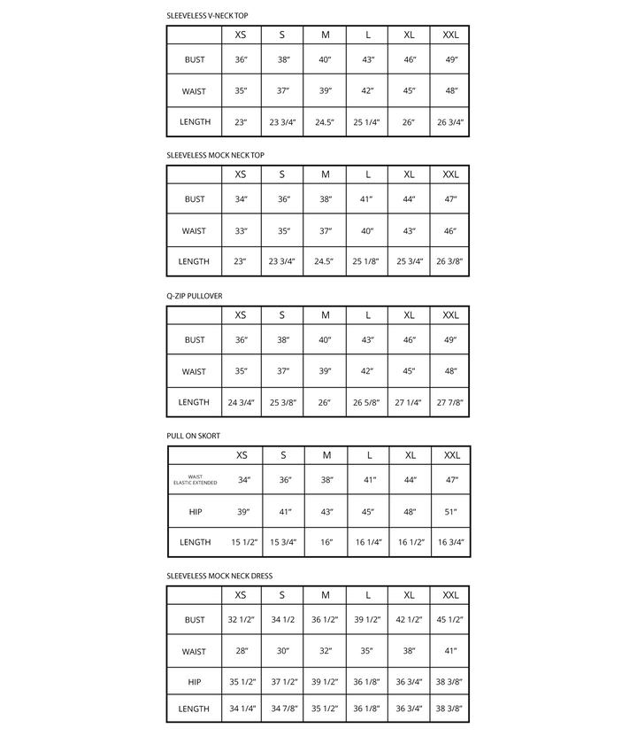 Size Chart – Lero Golf